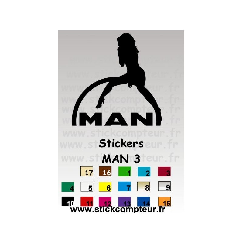 Stickers MAN 3 - StickCompteur.com