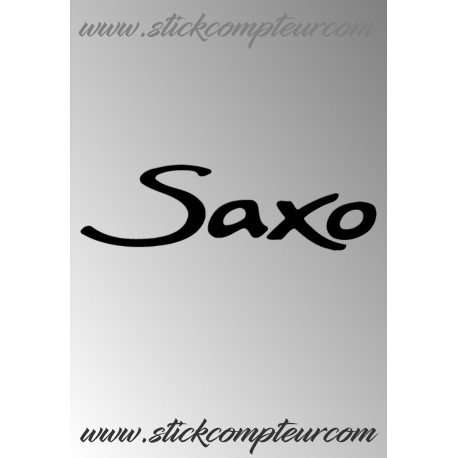 Stickers SAXO 1 - StickCompteur.com