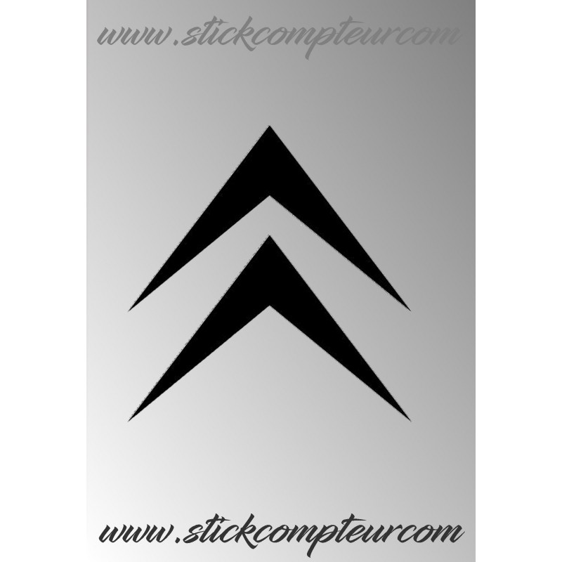 Stickers LOGO CITROEN 1 - StickCompteur.com