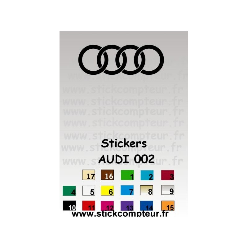 AUDI 002 STICKERS* - StickCompteur.com