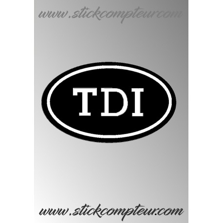 EMBLEME TDI VW Stickers* - StickCompteur.com