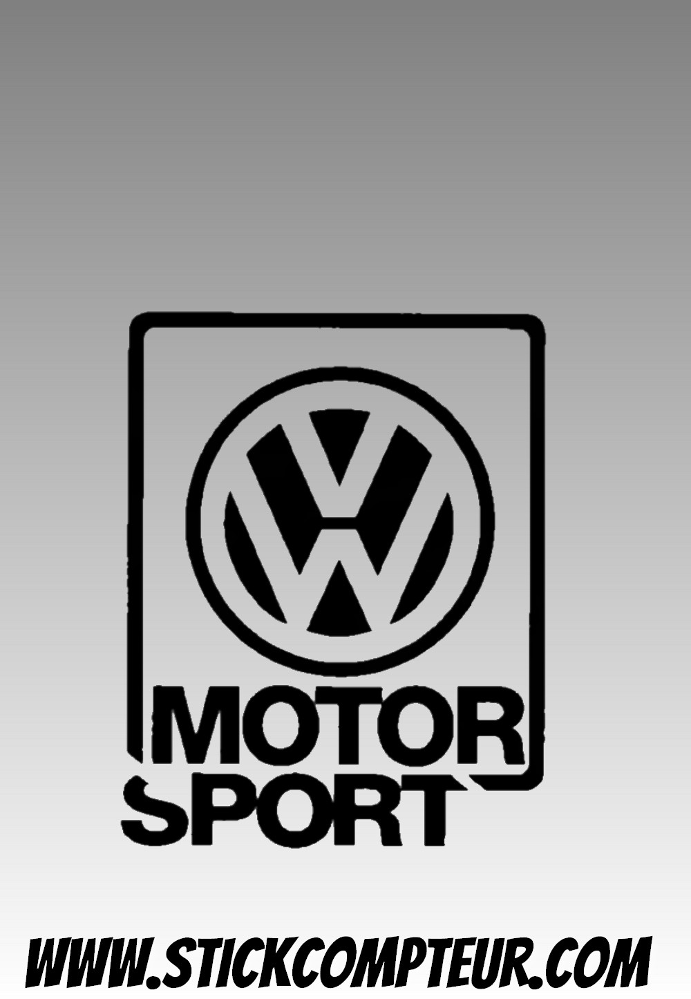 MOTOR SPORT VW VOLKSWAGEN STICKERS - StickCompteur.com