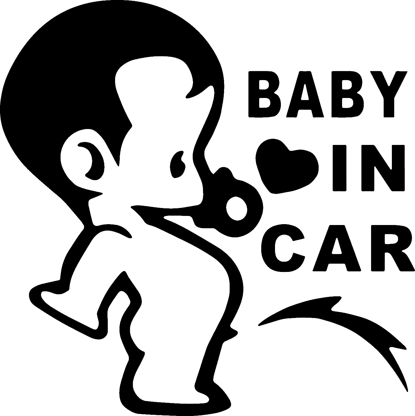 BABY IN CAR 2003 Stickers* - StickCompteur.com
